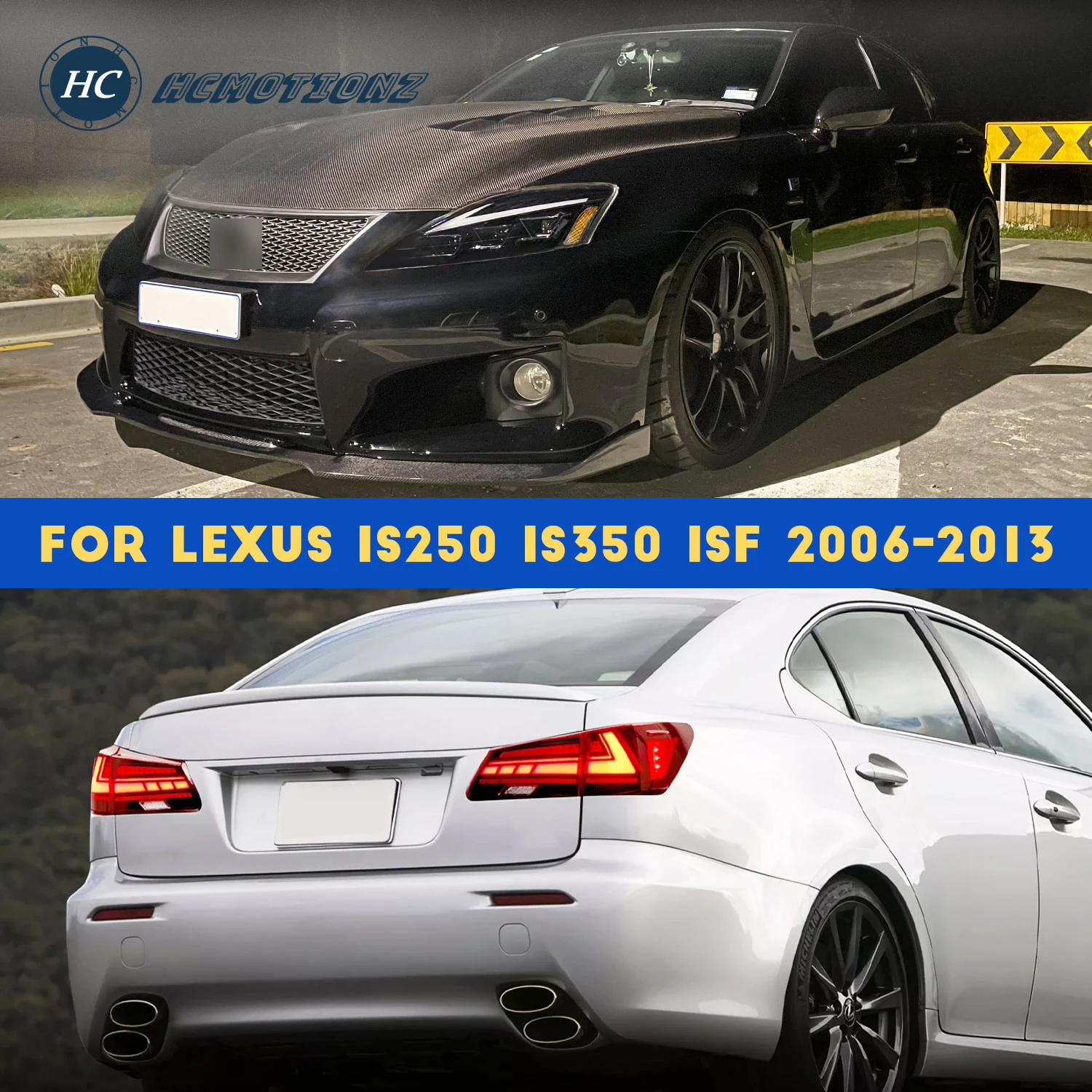 HCmotion-Car-Lamps-Set-for-Lexus-IS250-IS350-ISF-2006-2013-LED-Rear ...