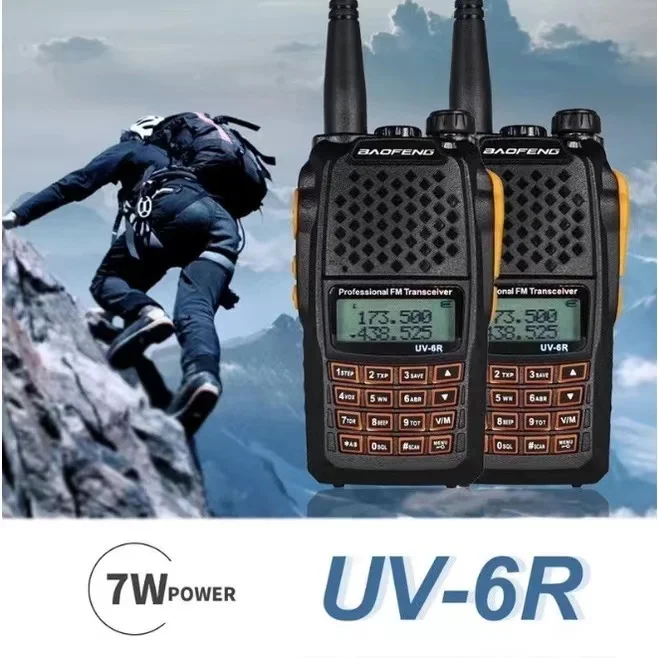 Rádio ht comunicador baofeng Uv 6r vhf uhf banda dupla| | - AliExpress
