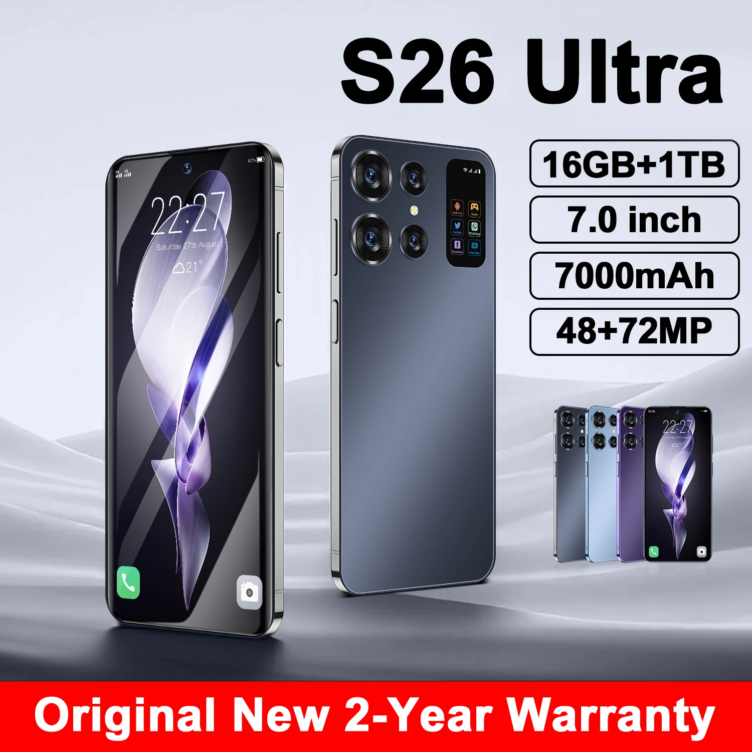 Original-S26-Ultra-smartphone-7-0HD-Screen-16G-1T-7000Mah-Android13 ...