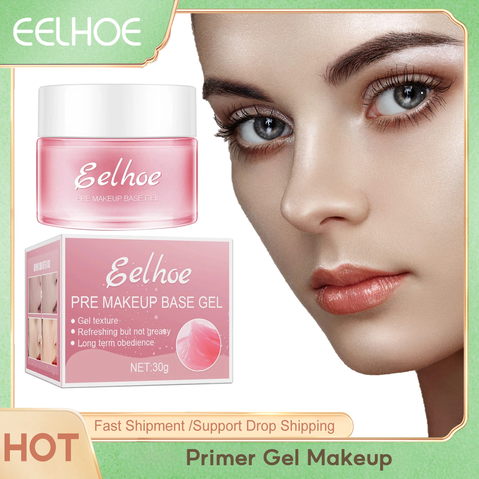 EELHOE Makeup Face Primer Base Makeup Isolation Cream Gel Concealer ...