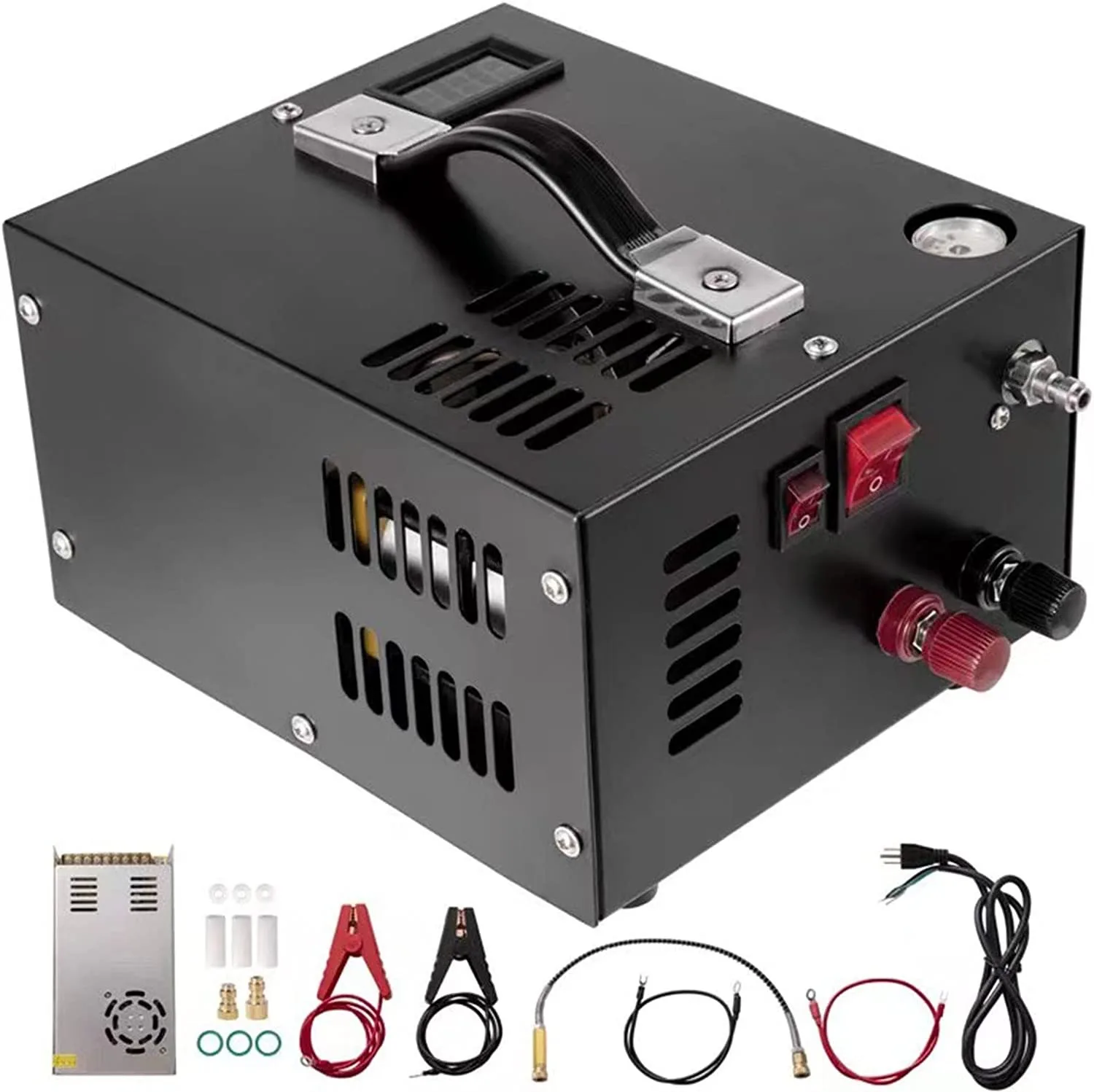 4500Psi-30Mbar-Portable-PCP-Air-Compressor-Pump-12VDC-110V-220V-Power ...