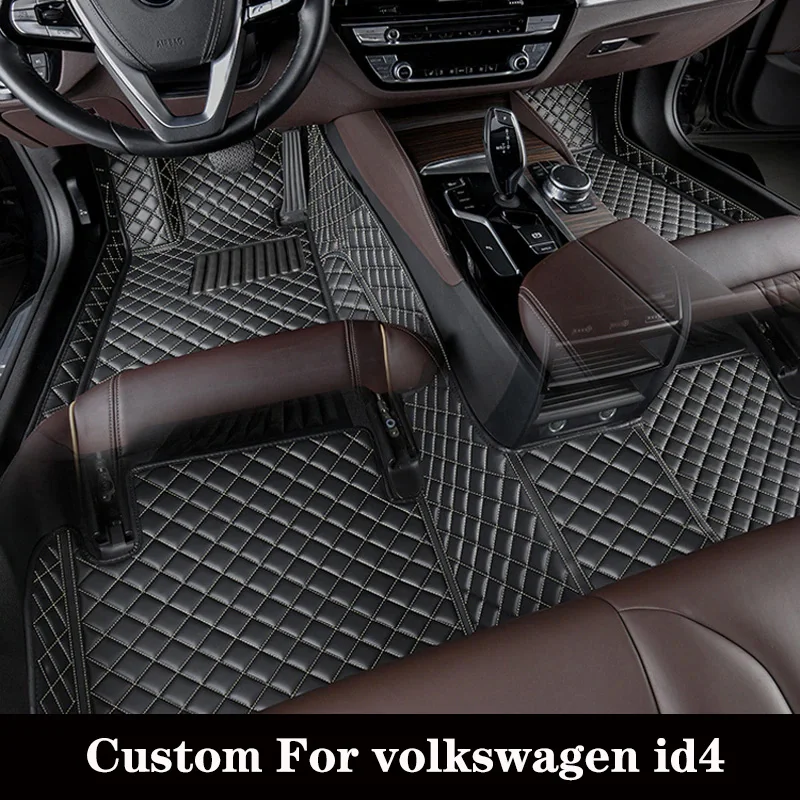 Custom Car Floor Mat For Volkswagen Id4 2021 2022 2023 Waterproof Foot ...