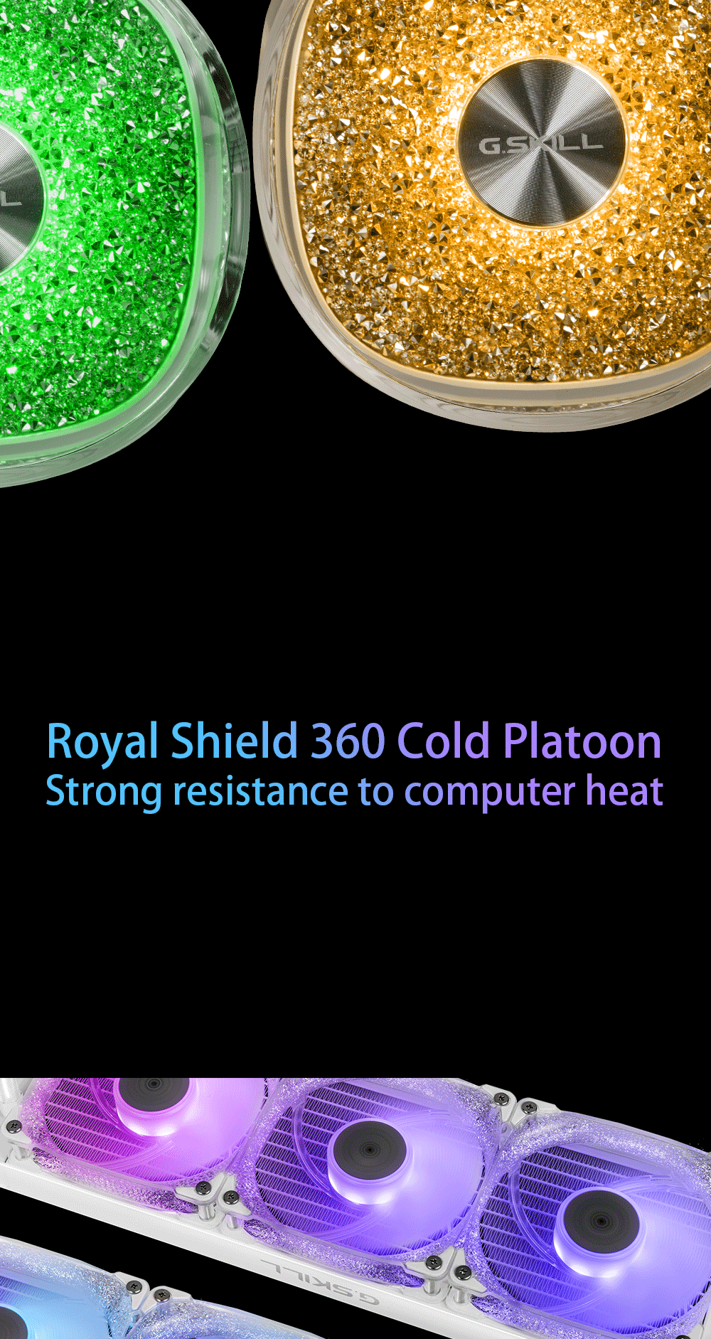 GSKILL ROYAL SHIELD 360 White 360mm AIO CPU Cooler - https://www ...