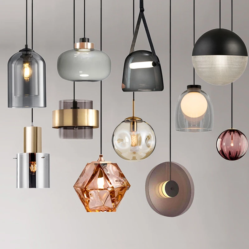 Modern-Hanging-Loft-Glass-Lustre-Pendant-Light-LED-Industrial-Decor ...