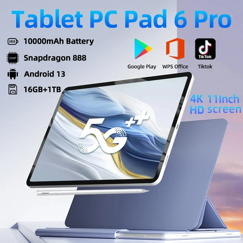 2024-Global-Version-Pad-6-Pro-Snapdragon-888-Tablet-Android-13-16GB ...