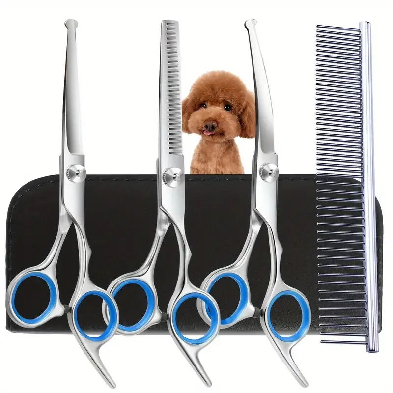 Safe-and-Precise-Professional-Pet-Grooming-Scissors-with-Round-Head ...