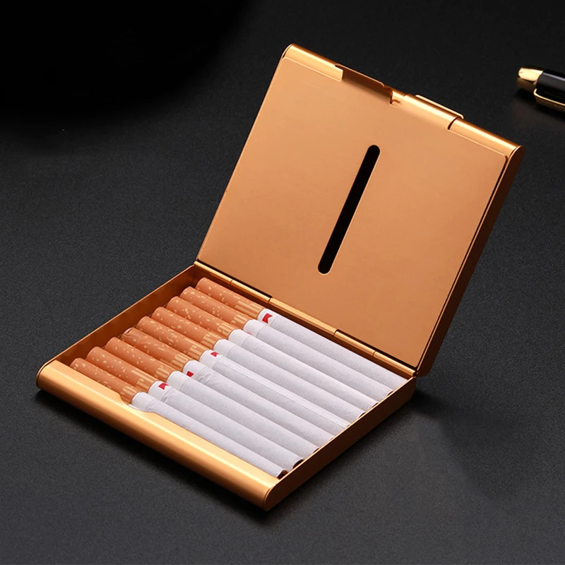 Metal Cigarette Case Portable Pocket Cigarette Storage Container ...