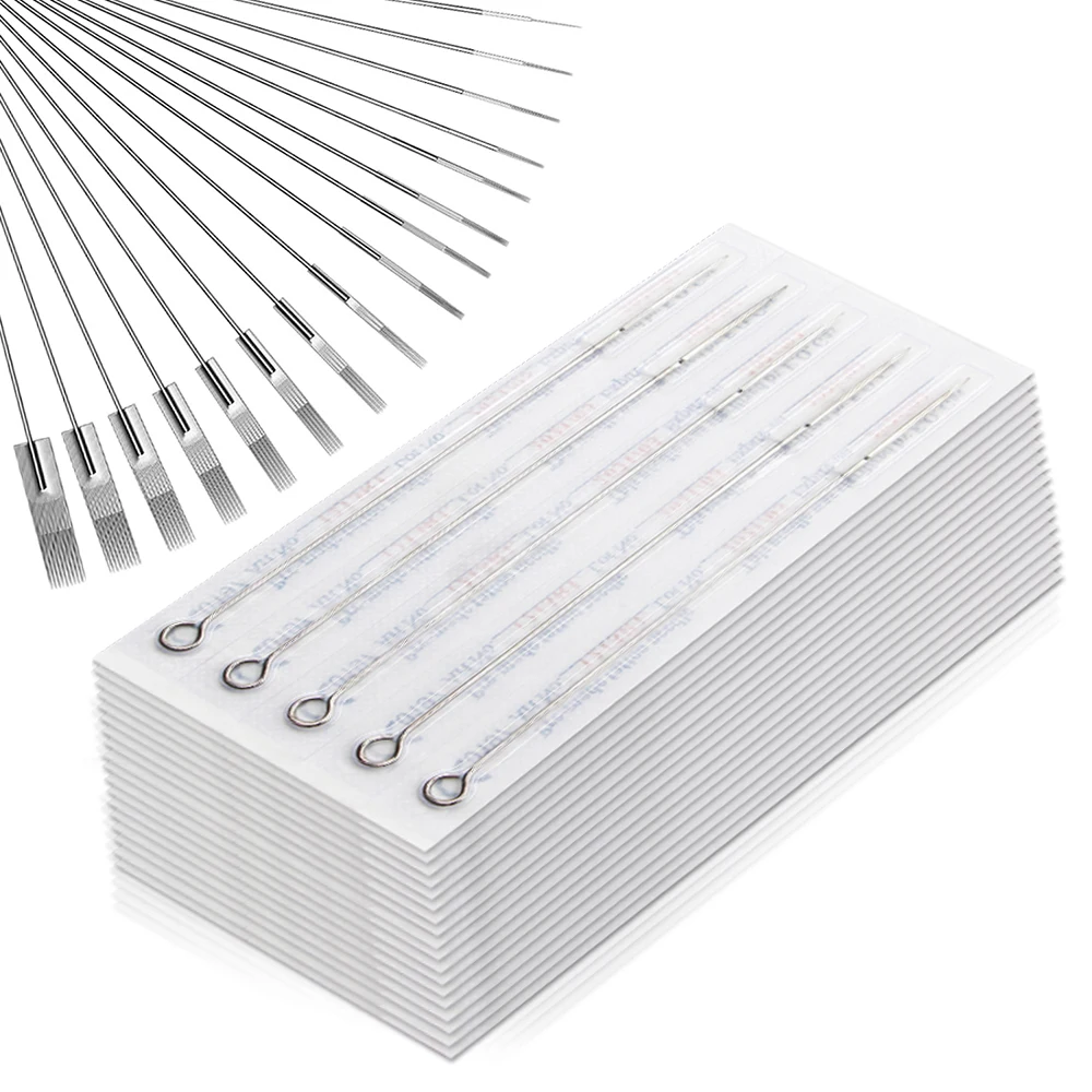10/20pcs Tattoo Needles RL RS M1 RM 0.35mm Stainless Steel Disposable ...