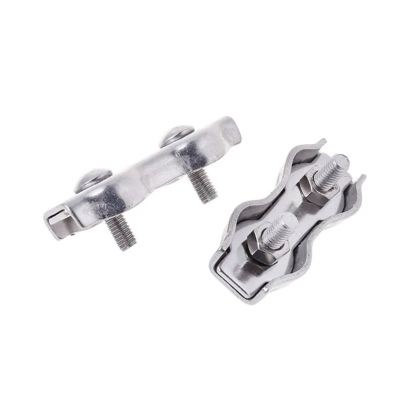 Stainless Steel Duplex Rope Clamps For 2-3mm Marine Cables Uxcell 4 ...