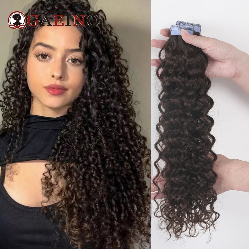 Water-Wave-Tape-in-Human-Hair-Extensions-Remy-Curly-Hair-Tape-Ins-100 ...