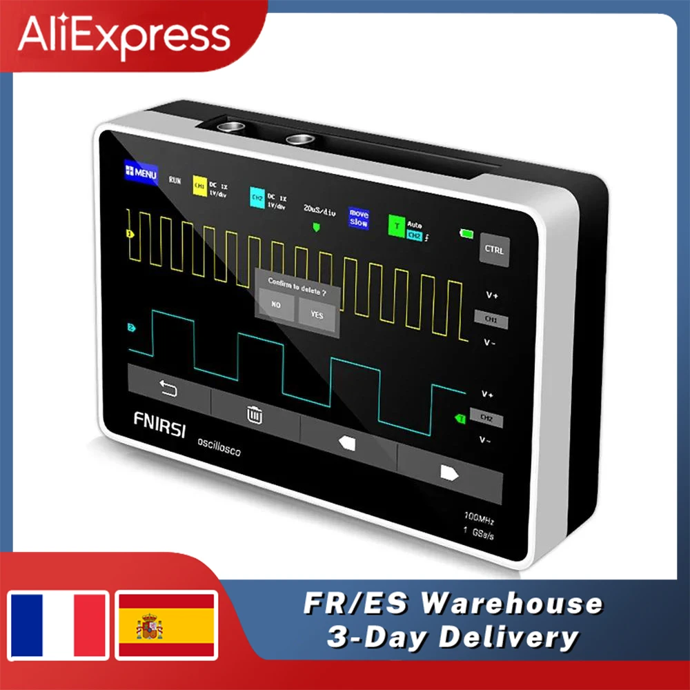 FNIRSIDigital-Tablet-Oscilloscope-100M-Bandwidth-Dual-Channel-1GS ...