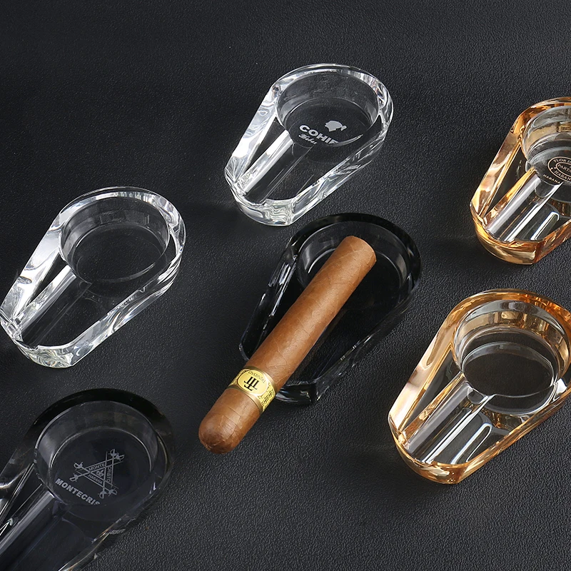 Cigar-Ashtray-Crystal-Glass-Cigarette-Holder-for-Men-Outdoor-Ash-Tray ...