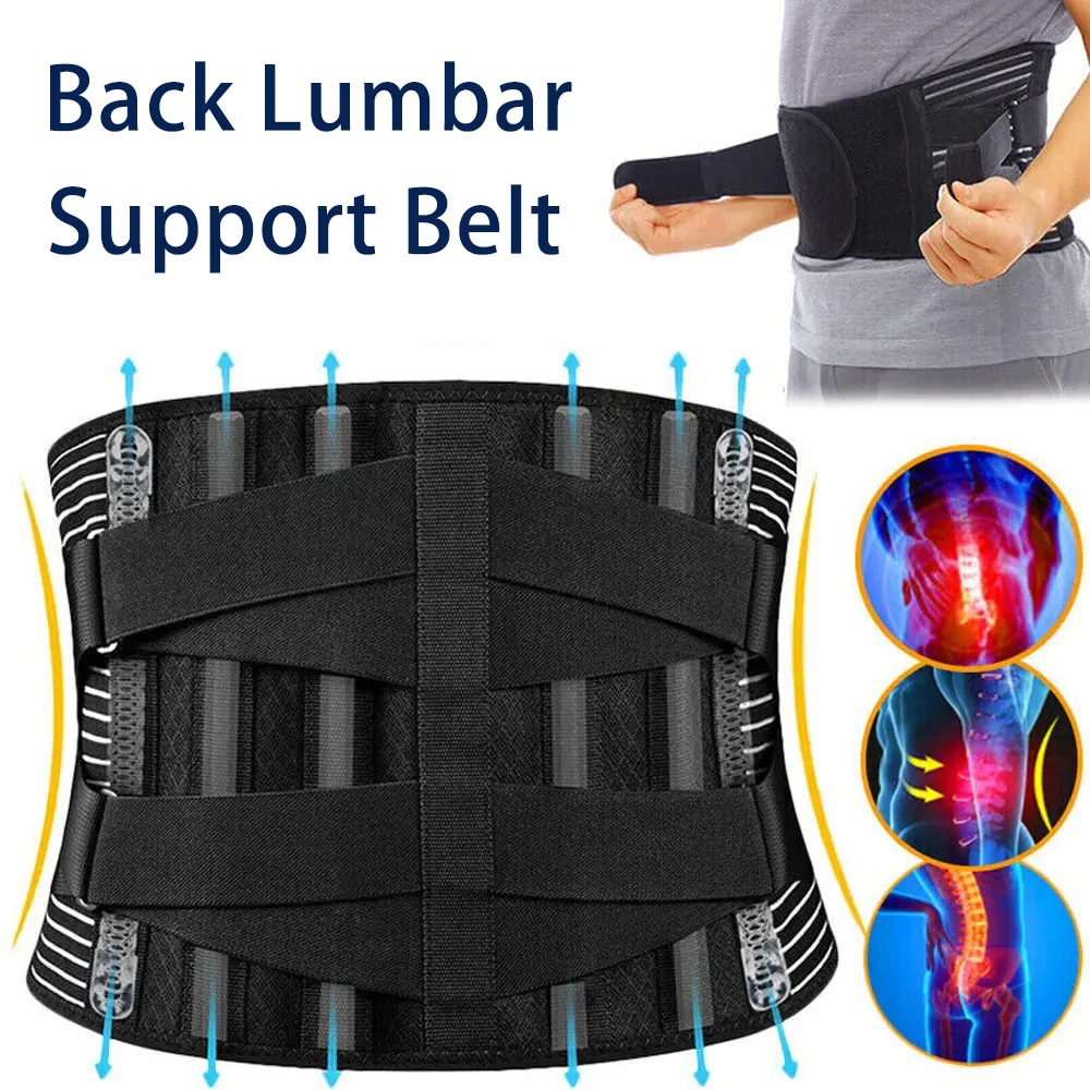 Adjustable-Back-Lumbar-Support-Belt-Double-Pull-Breathable-Comfortable ...