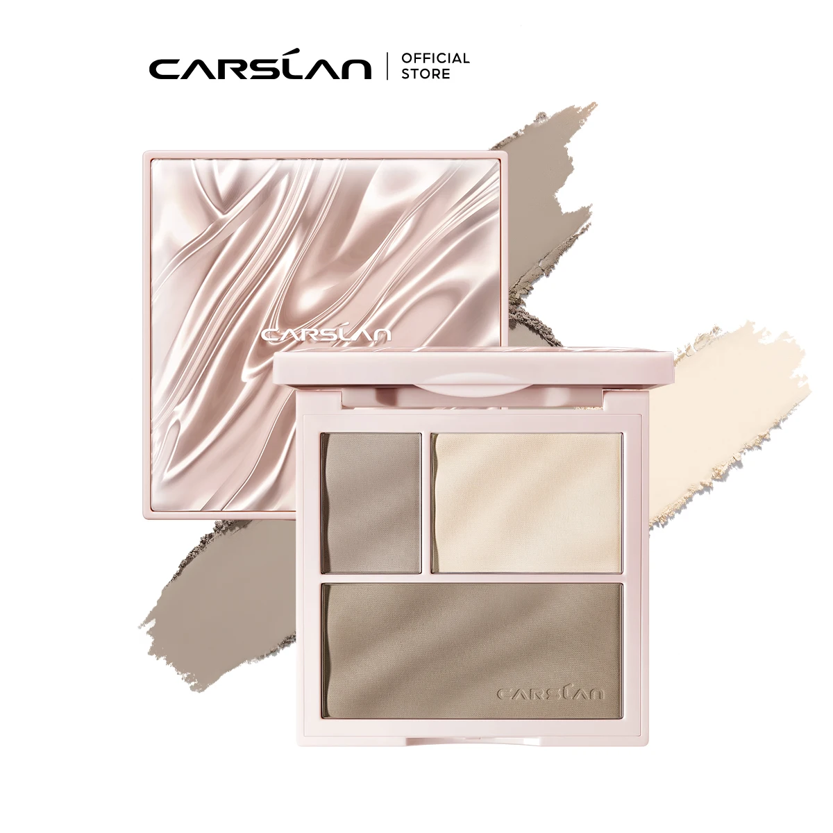 CARSLAN Double Effect 3D Highlight Coutour Palette Face Highlighter ...