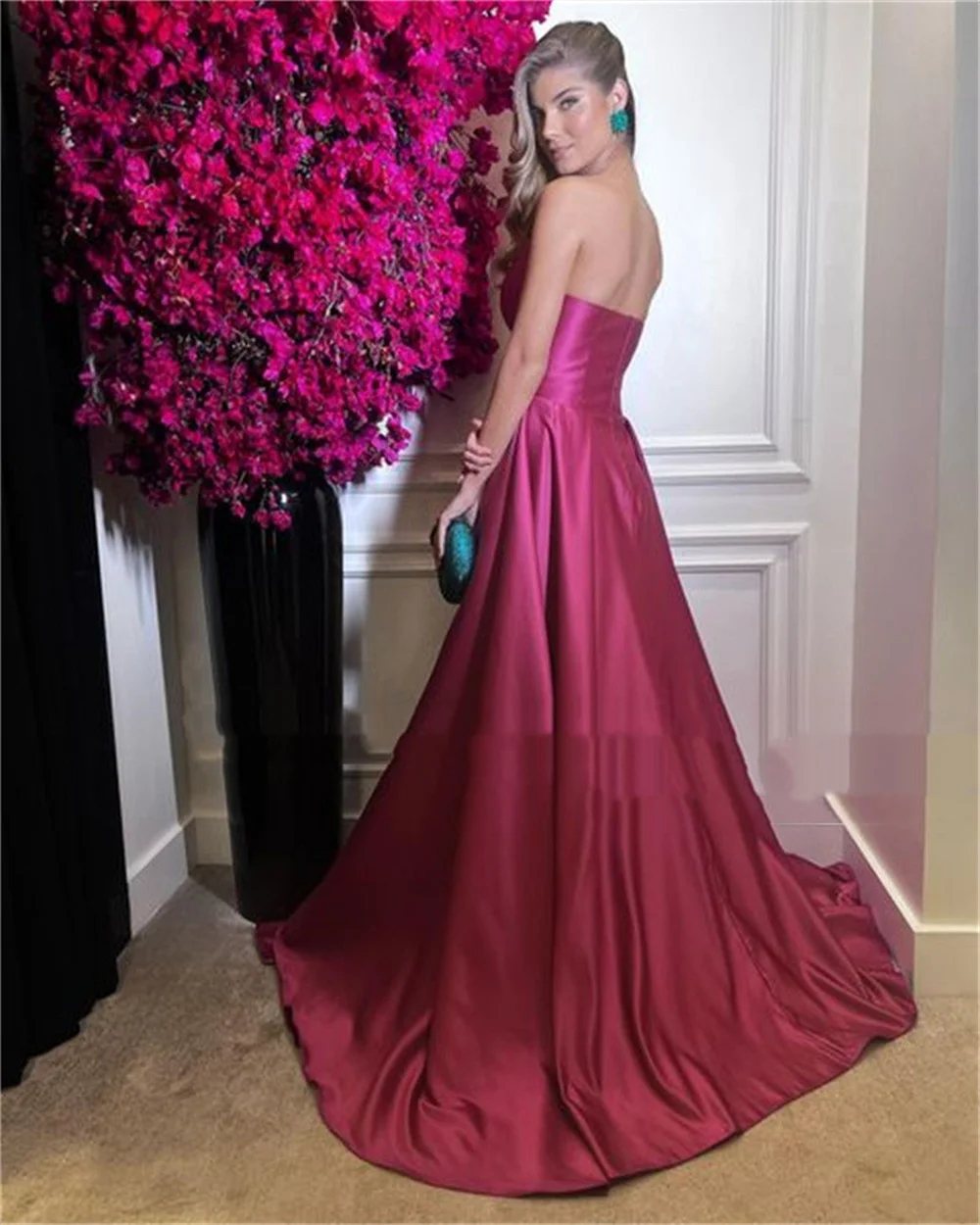 Dark Rose Pink Dresses