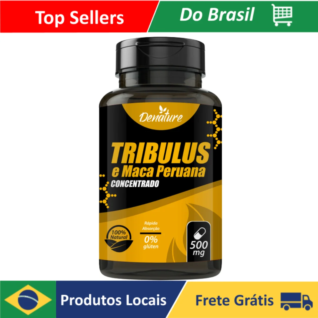 Tribulus Terrestris com Maca Peruana 60 cápsulas Estimulante e ...