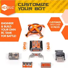 HEXBUG BattleBots Build Your Own Bot Tank Drive, Toys for Kids, Fun Battle Bot Hex Bugs