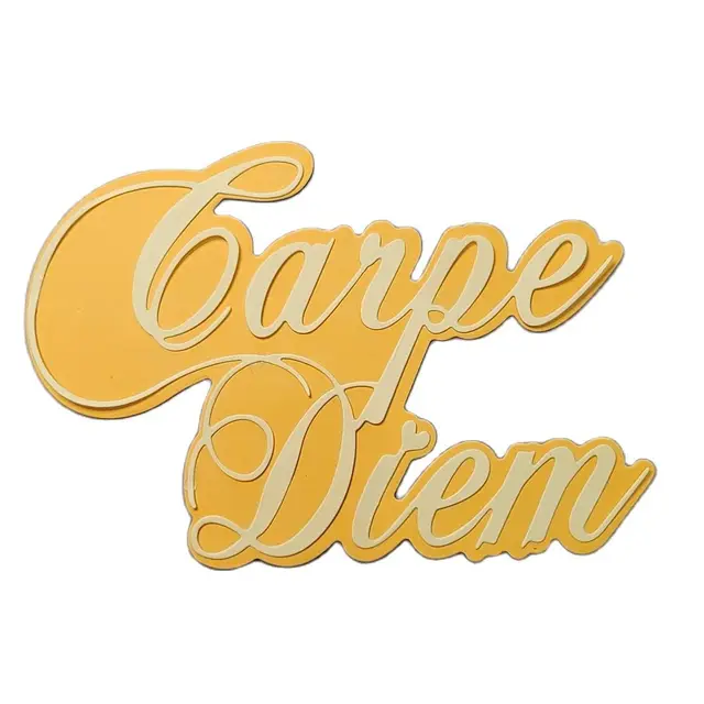 New Latin Phrase "Carpe Diem" Metal Cutting Die Scrapbook Embossing Die ...