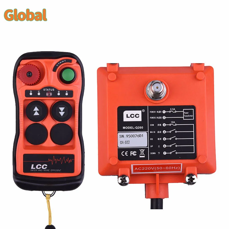 Q200-2-buttons-singIe-speed-industrial-Wireless-Radio-Crane-Remote ...