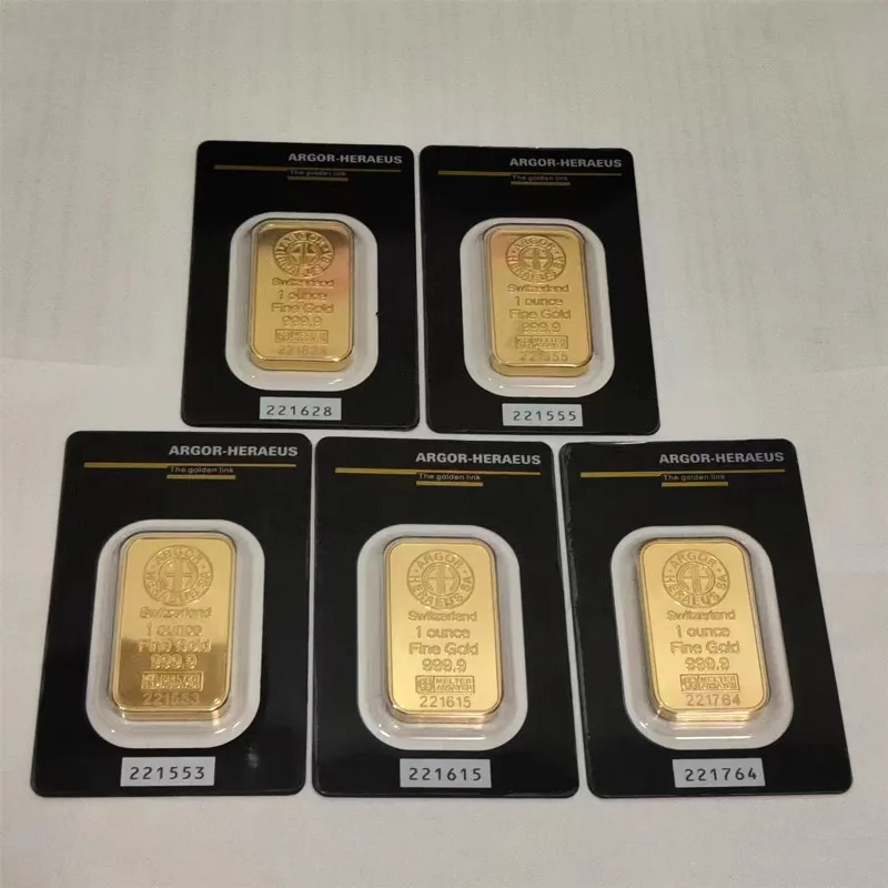 High-Quality-5-10pcs-Suisse-1oz-Gold-Bars-Gold-Bullion-Replica-Brass ...