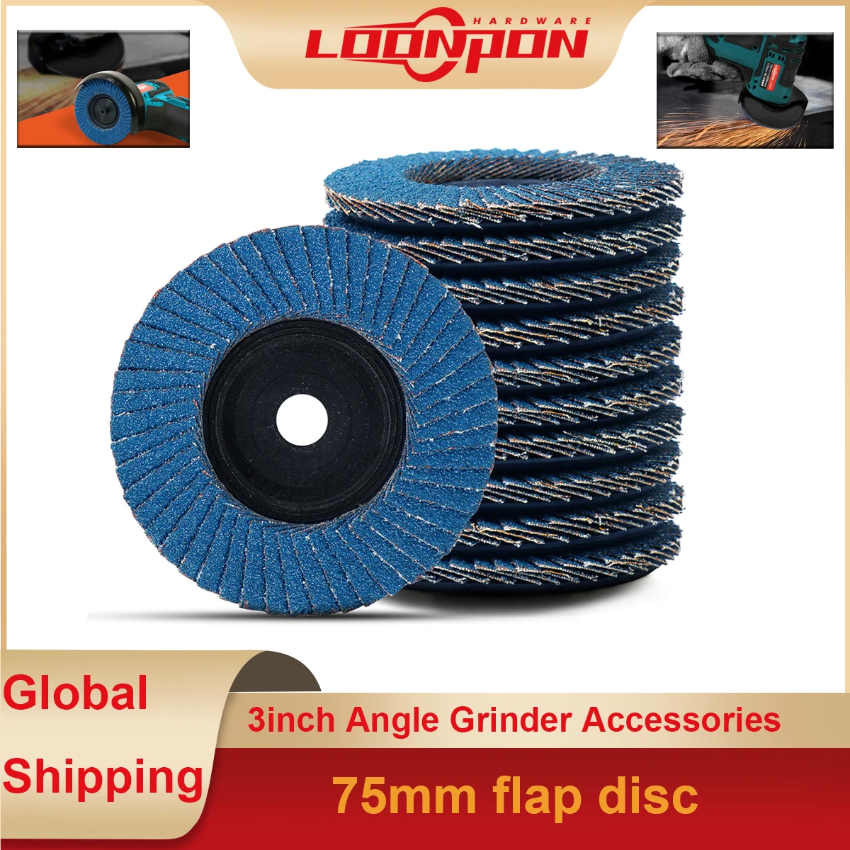 3-10PCS-75mm-Grinding-Wheels-Flap-Discs-Sanding-Disc-Grinding-Wheels ...