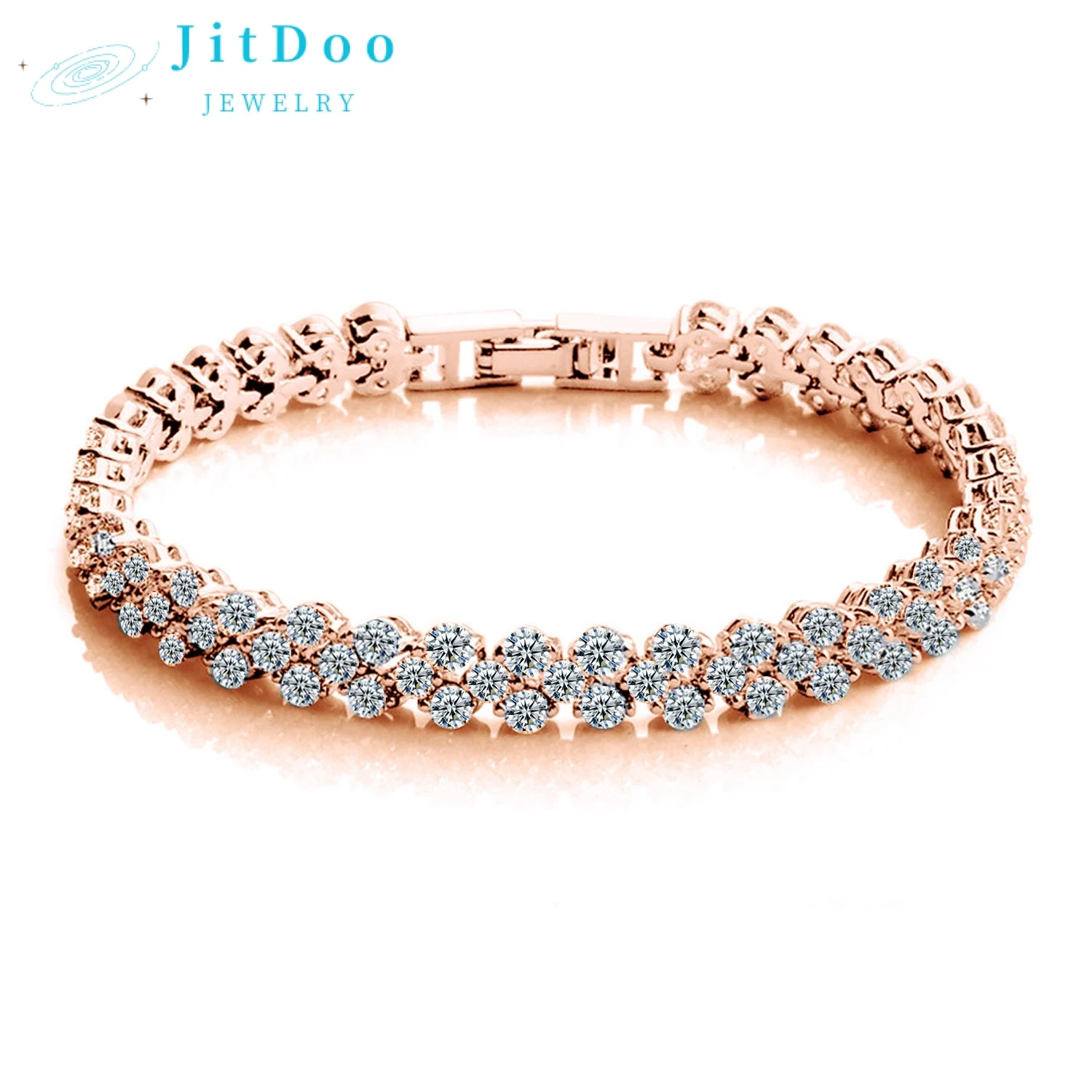 JitDoo-pulseras-de-cadena-geom-trica-de-cristal-romano-de-lujo-para ...