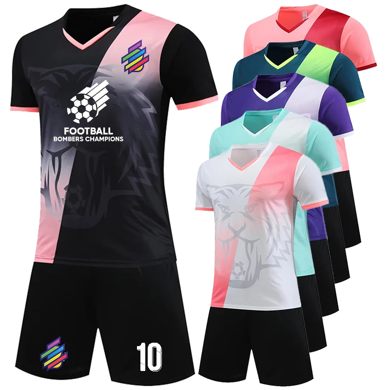 Kid Adult Training Soccer Set New Survetement Customized Jerseys Boys ...