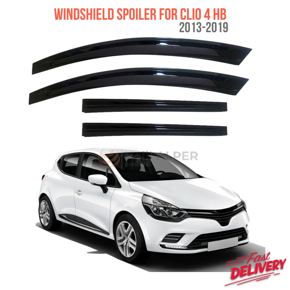 For-Renault-Clio-4-HB-2013-2019-Model-year-window-protector-rain-and ...