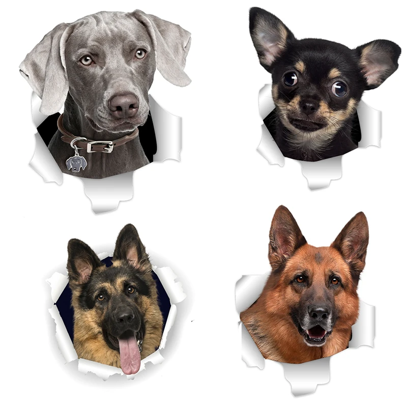 Dog Stickers | Decal | Wall Stickers - 3d Stickers Decal Wall Toilet ...