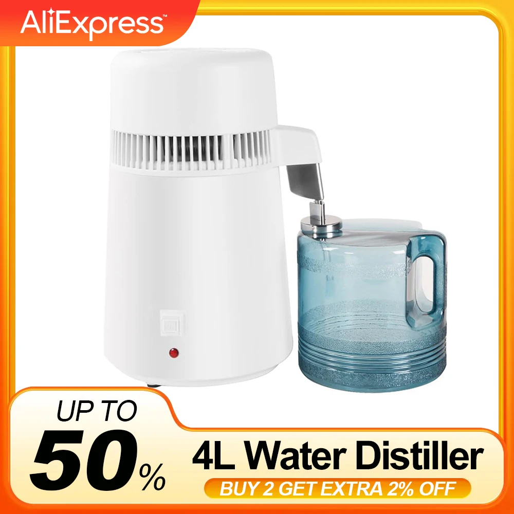 750W-4L-Water-Distiller-Purifier-Filter-Dispenser-Heating-Drinking ...