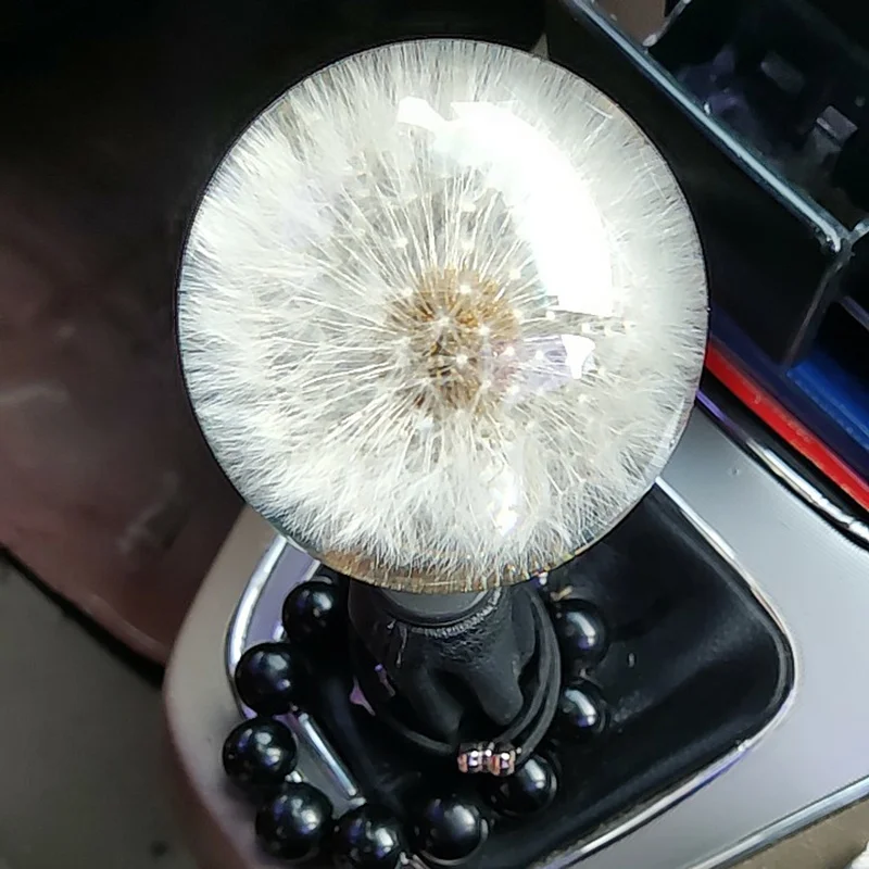 Creative-Flower-Car-Shifter-Head-Shift-Knob-Stick-70MM-Crystal ...