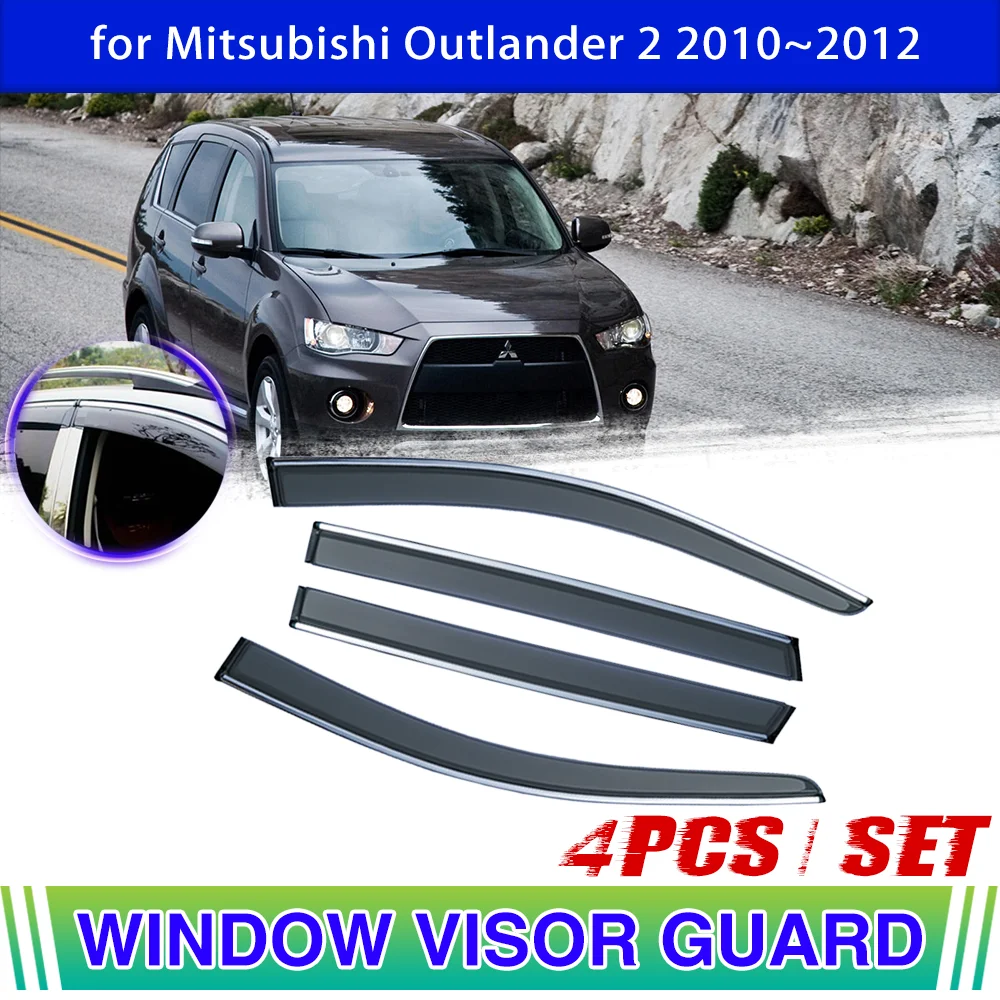 Window-Door-Visor-for-Mitsubishi-Outlander-2-LS-2010-2011-2012-Vent ...