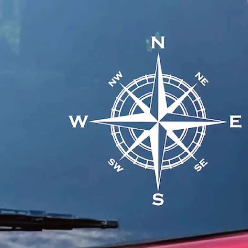 Nautical Compass Car Stickers Outdoor Personality Styling Decoration ...