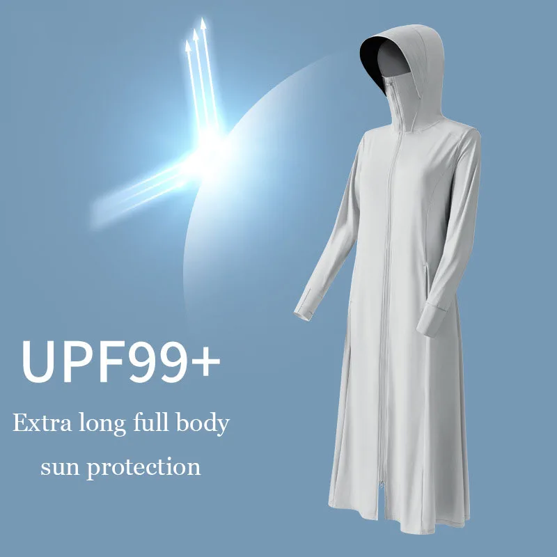 Women-s-Super-Long-Hooded-Sun-Protection-Clothing-Windproof-Breathable ...