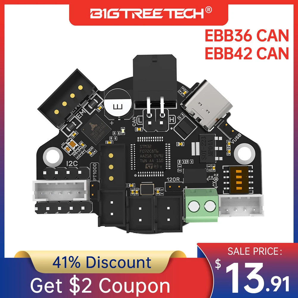 Bigtreetech Ebb36 Ebb42 Can Onboard Tmc2209 Driver Max31865 Adxl345 ...