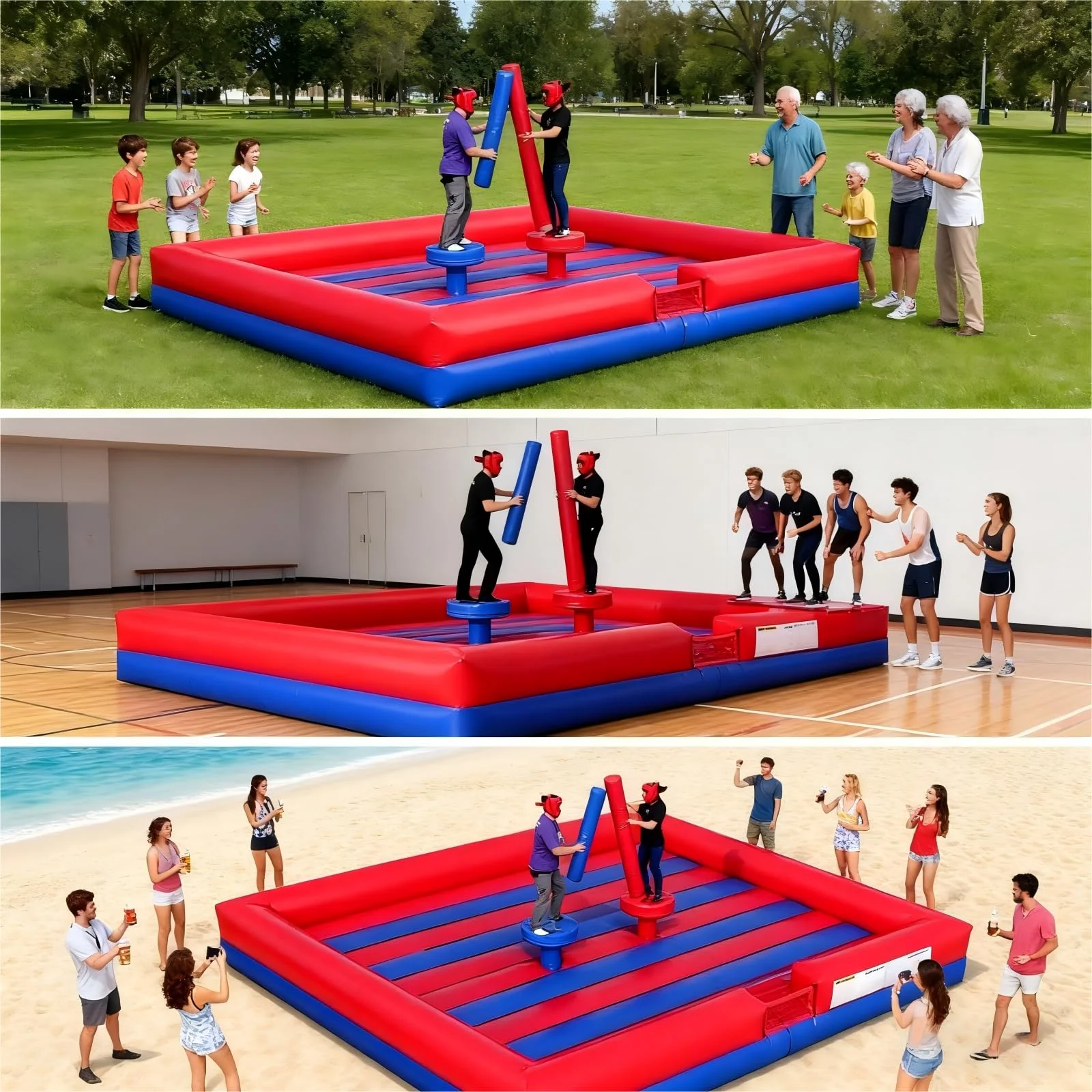 Joust Sticks PVC 2 Person Inflatable Gladiator Fighting Game Gladiator ...