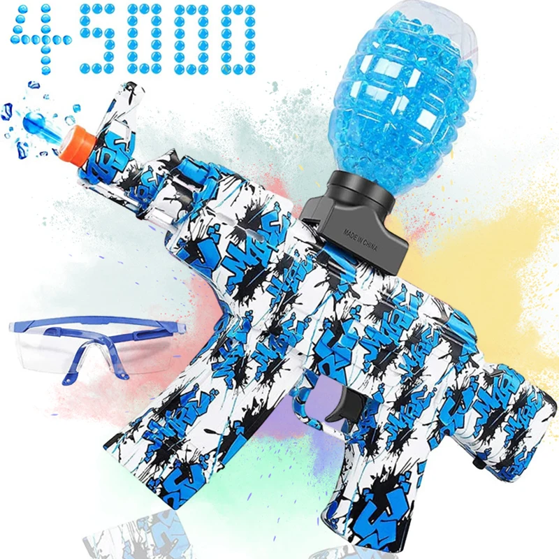 Electric-Burst-Pistol-Auto-Shooting-Water-Ball-Bullet-Ejection-Handgun ...