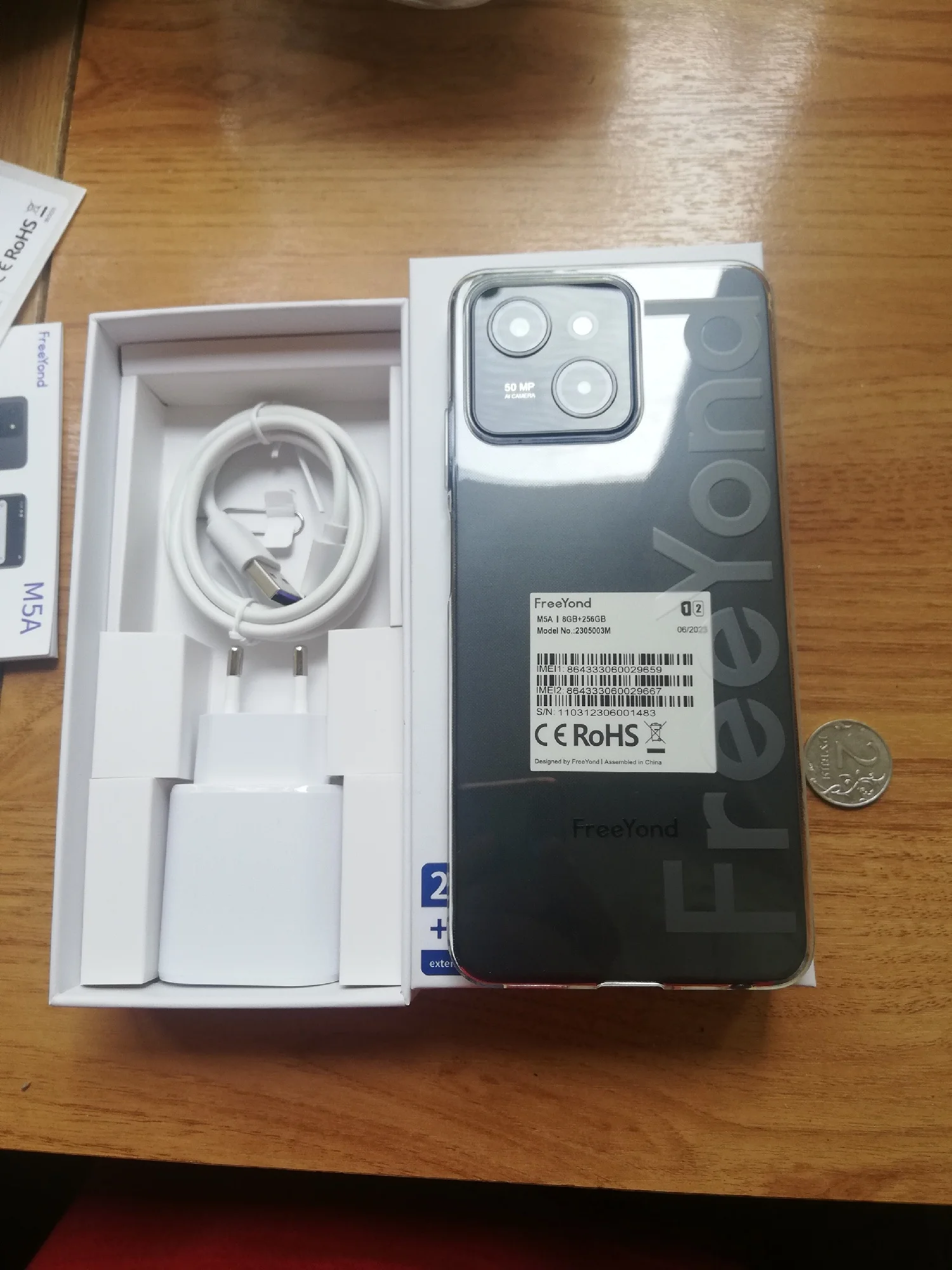 FreeYond 2023 New Phone M5A 256GB ROM 8GB RAM 50MP Cellphone 6.6 ...