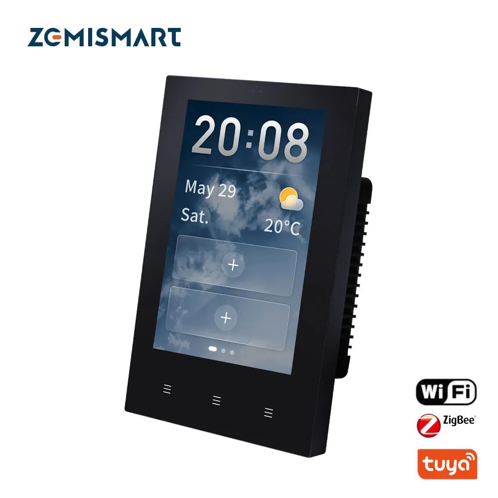 Zemismart-Tuya-US-4-inches-Smart-Central-Control-Panel-Wall-Mount-Multi ...