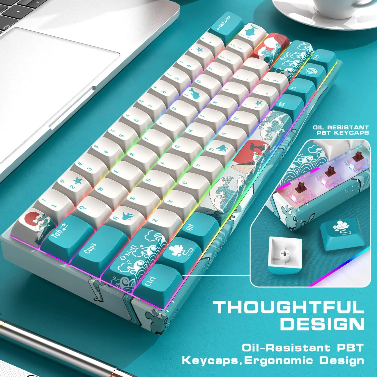 60-Mechanical-Keyboard-Gaming-USD-2-4G-Wired-Keyboard-Personality ...