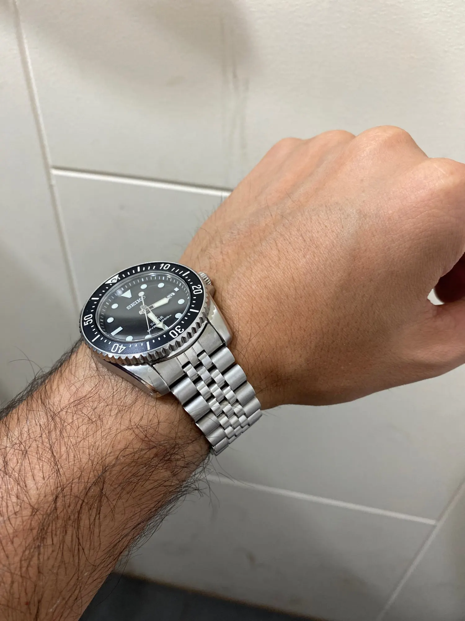 Silver Jubilee Strap Bracelet for Seiko 20,22mm In Stainless Steel ...