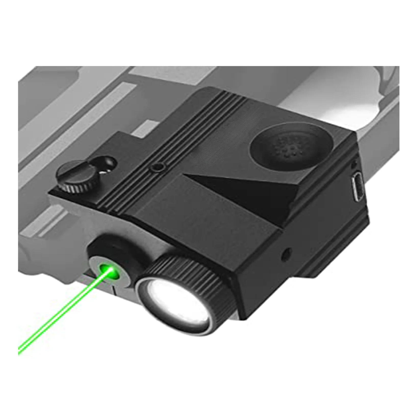 Green / Red Laser Sight Combo Tactical 500 Lumens LED Flashlight For ...