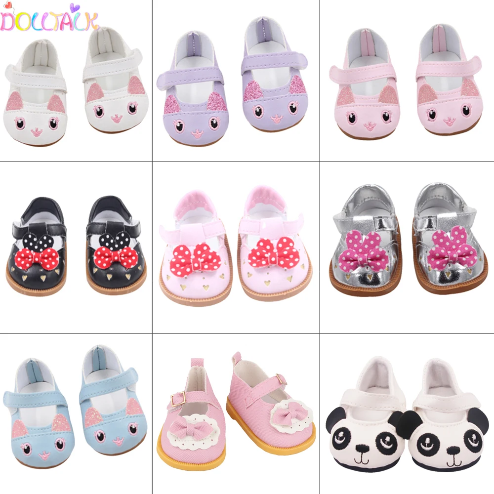 Doll-Shoes-7-cm-Cute-Bow-Cartoon-Skull-Mini-Shoes-For-18-Inch-American ...
