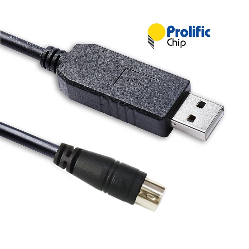 PL2303-USB-RS232-Serial-a-moldeado-8P-Mini-Din-adaptador-Cable-de ...