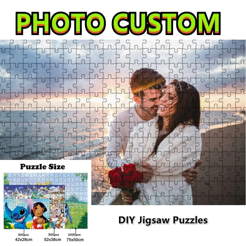 Custom-Puzzle-300-500-1000-Pieces-Wooden-paper-Photo-Custom ...