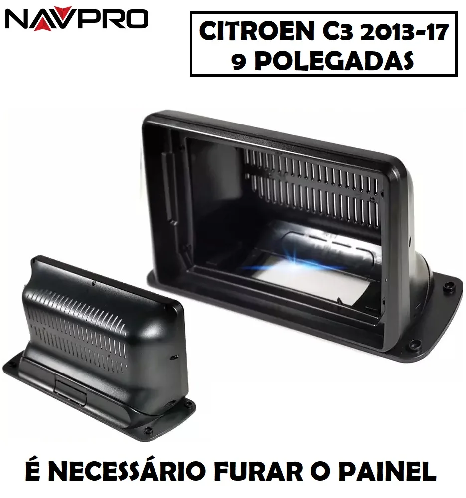 FOR-CITROEN-C3-2013-2017-9-POLEGADAS-Moldura-e-cabos-de-conex-o-para ...