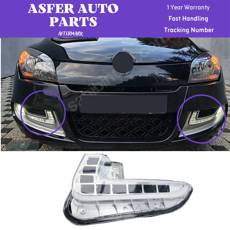 Day-Running-Lights-New-Left-Right-For-Renault-Megane-3-III-MK3-Sandero ...