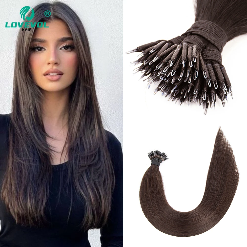 Lovevol-Nano-Ring-Beads-100-Human-Hair-Extensions-Pre-bonded-Nano-Tip ...