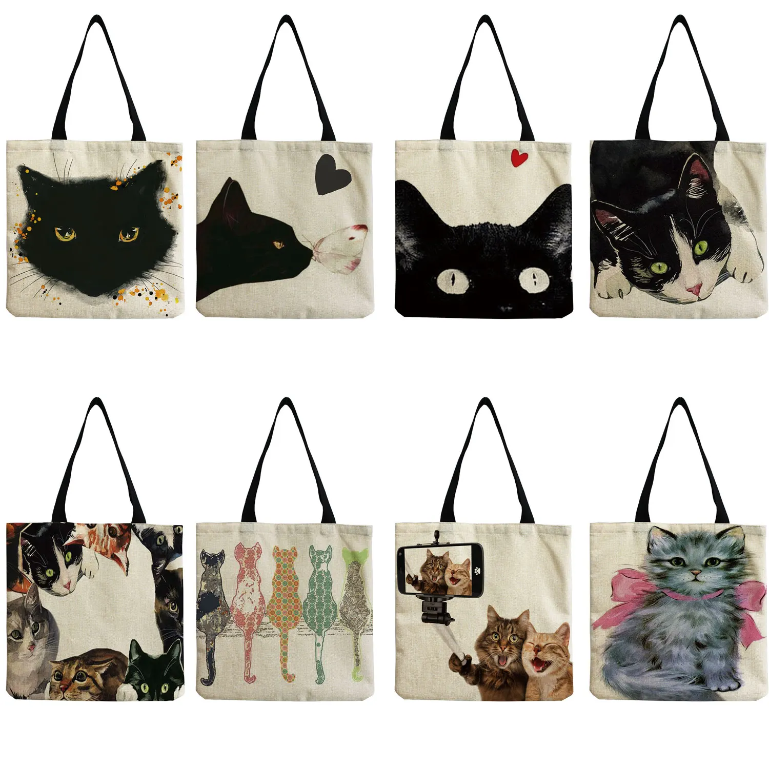 Cute-Cat-Fashion-Handbags-High-Capacity-Cartoon-Animal-Lady-For-Women ...