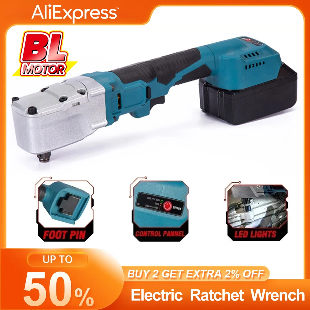 1000NM-Brushless-1-2-Electric-Ratchet-Wrench-4800RPM-Removal-Screw-Nut ...